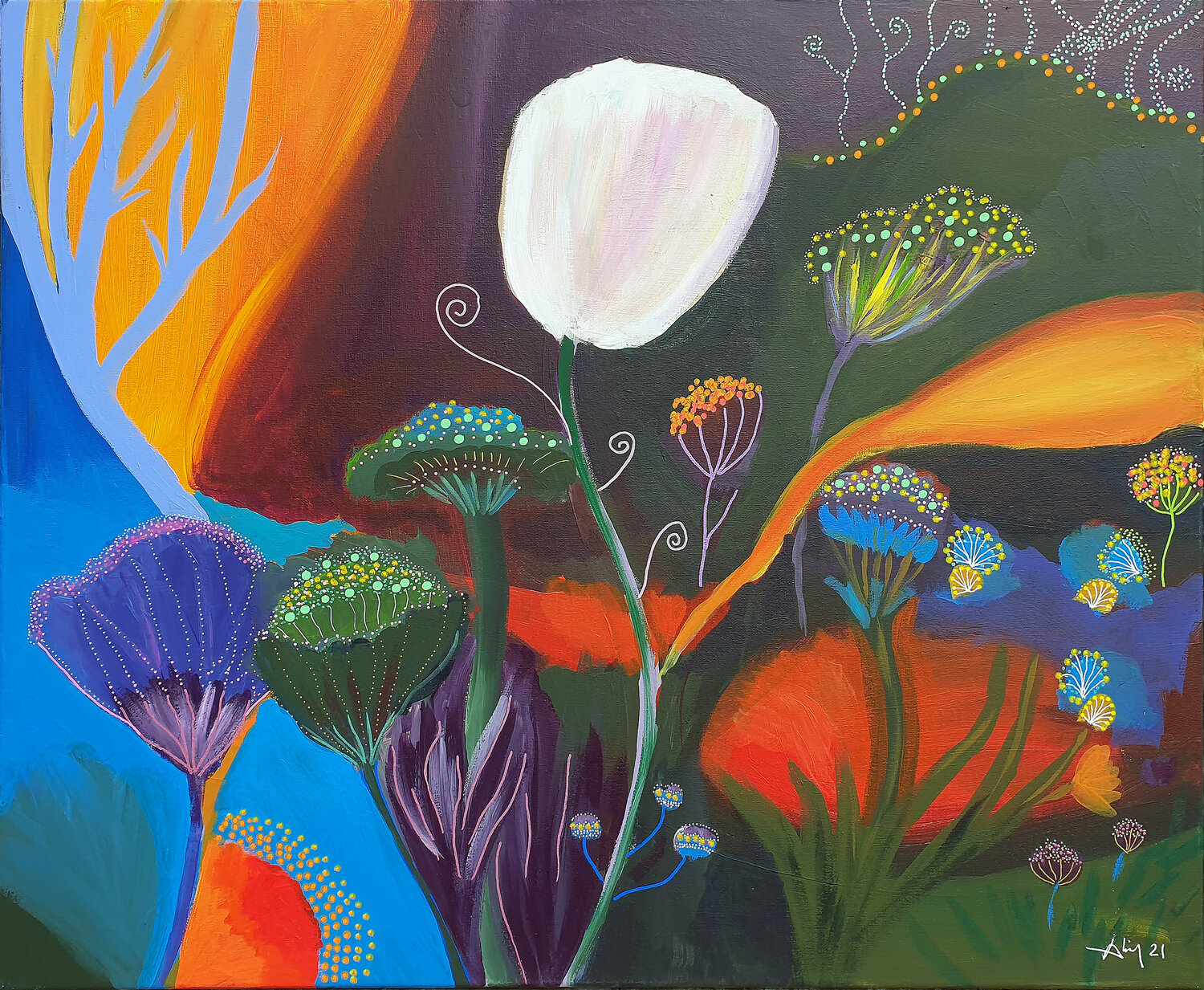 Un soir by Philippe Abril (2021) : Painting Acrylic on Canvas - Singulart