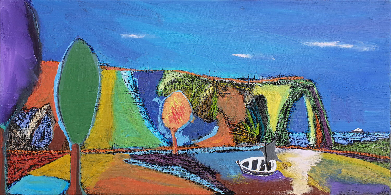 Etretat by Philippe Abril (2021) : Painting Acrylic on Canvas - Singulart