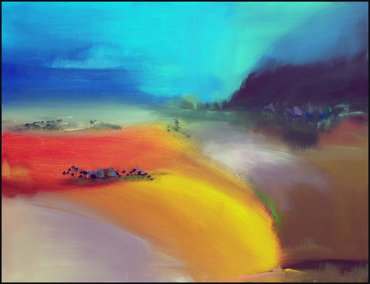 Plateau de Grémone by Philippe Abril (2021) : Painting Acrylic on Canvas - Singulart