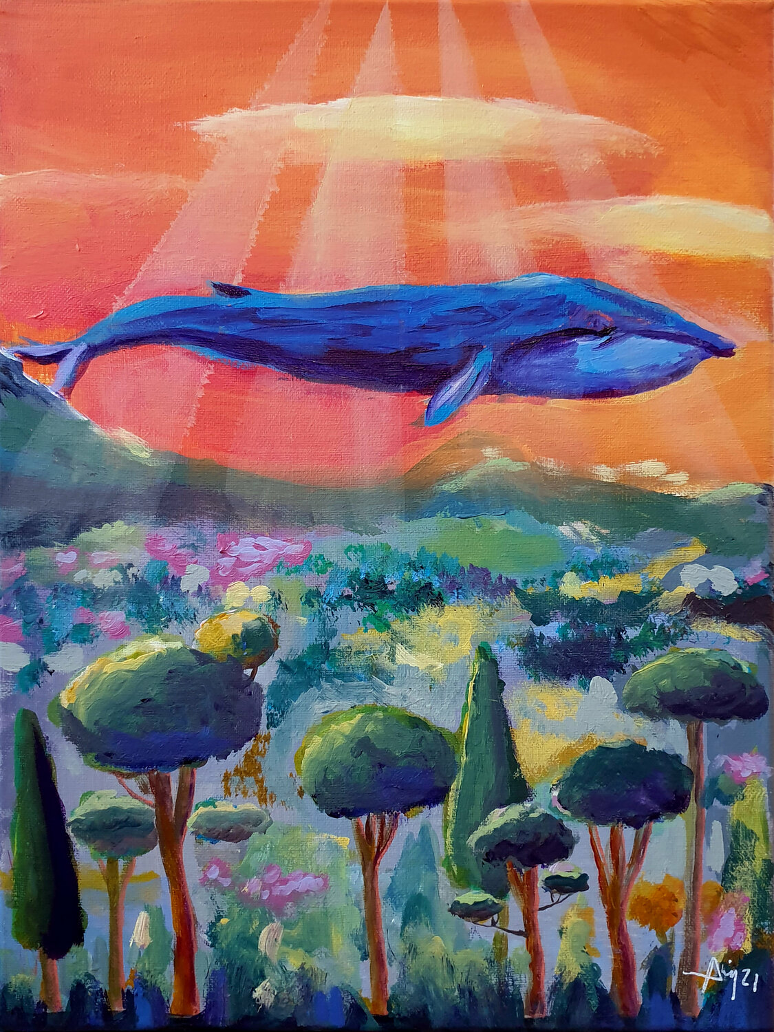 La Paix by Philippe Abril (2021) : Painting Acrylic on Canvas - Singulart