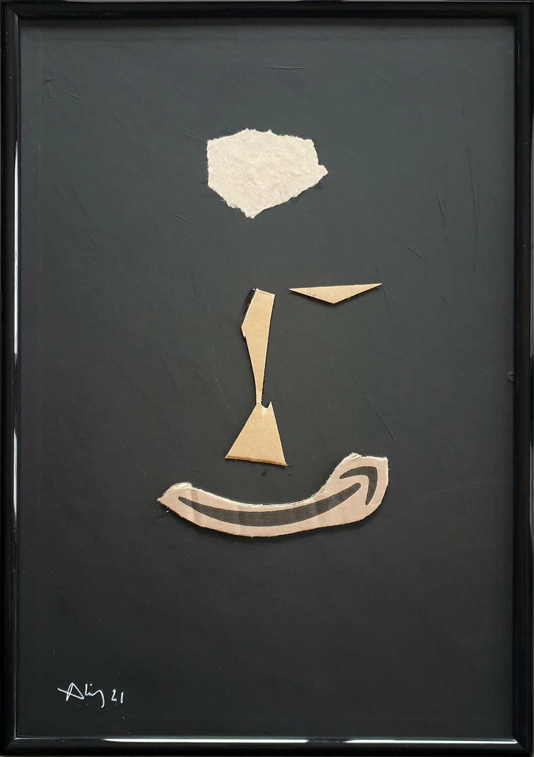 Amazonian people III by Philippe Abril (2021) : Other Media Acrylic, Collage on Cardboard ...