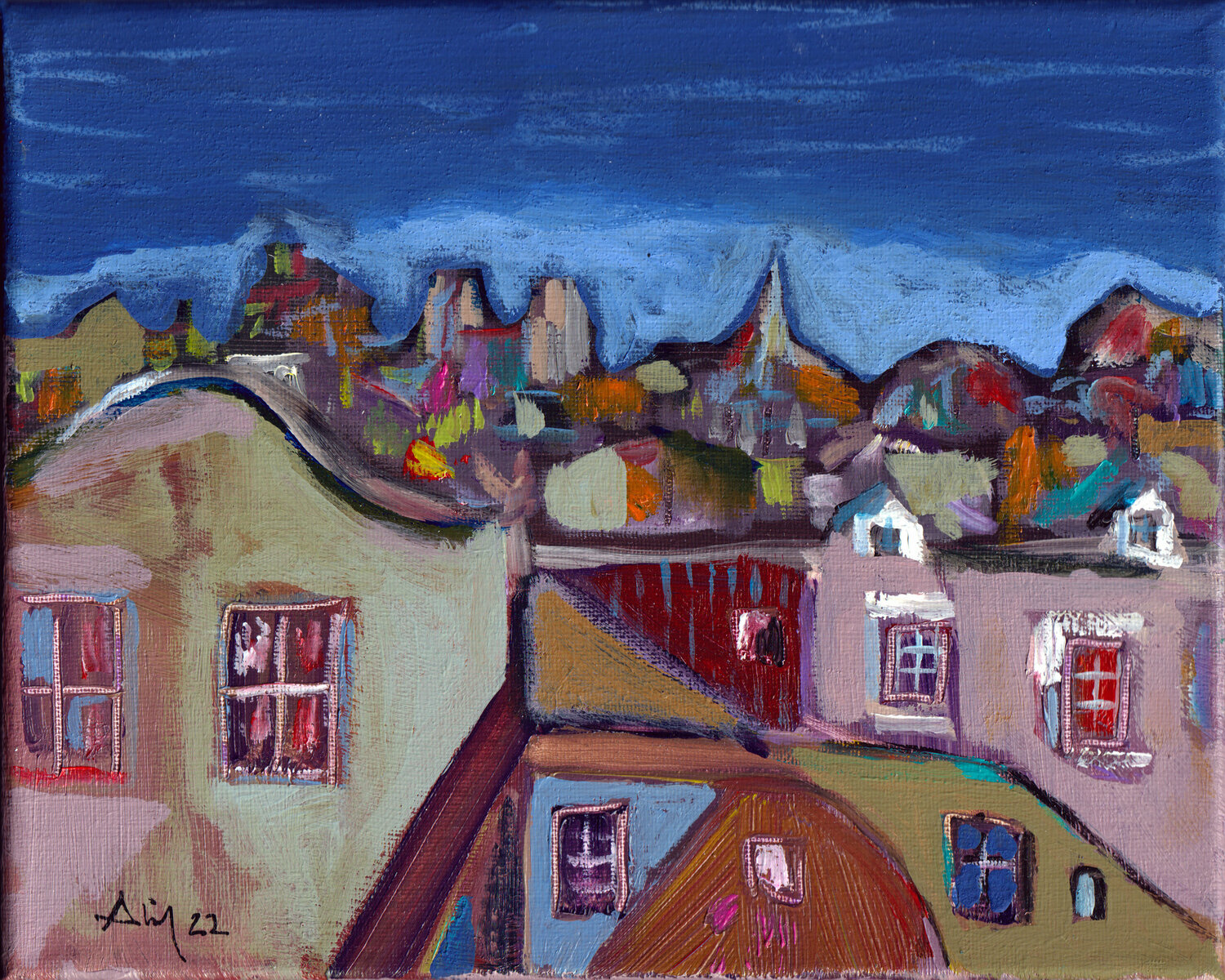 Colmar by Philippe Abril (2022) : Painting Acrylic on Canvas - SINGULART
