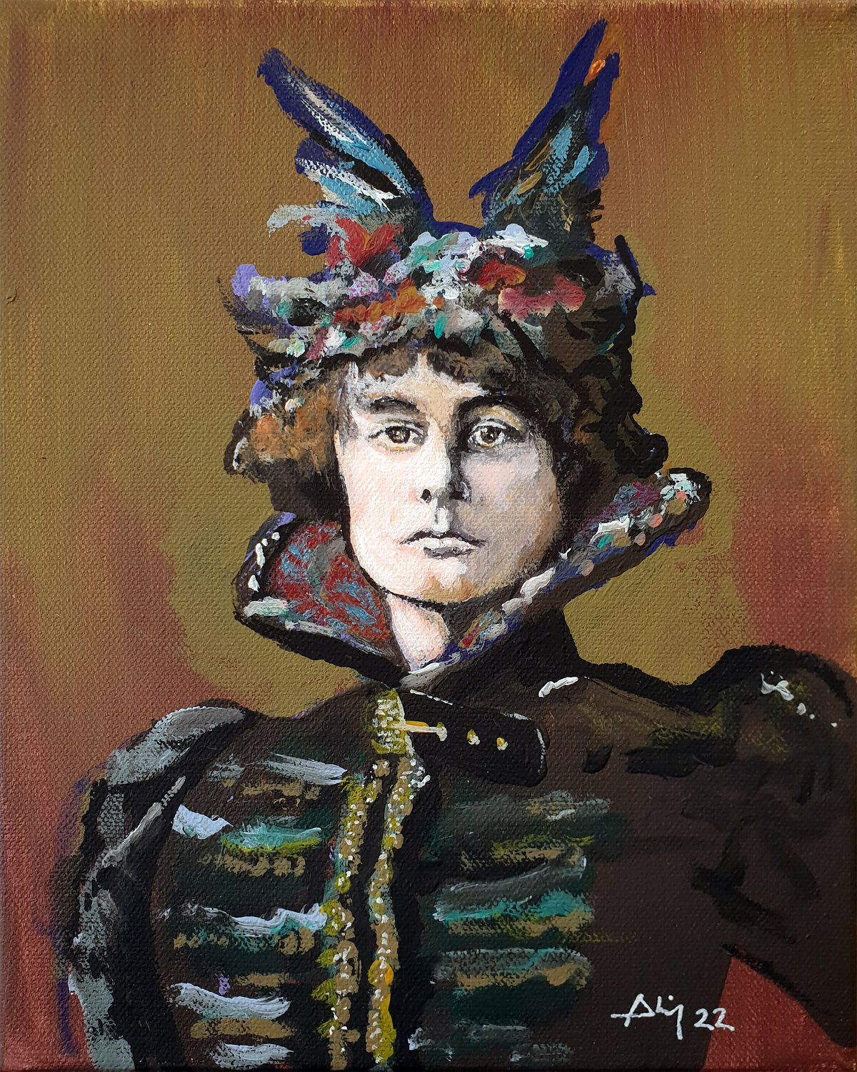 Maud Gonne by Philippe Abril (2022) : Painting Acrylic on Canvas - Singulart