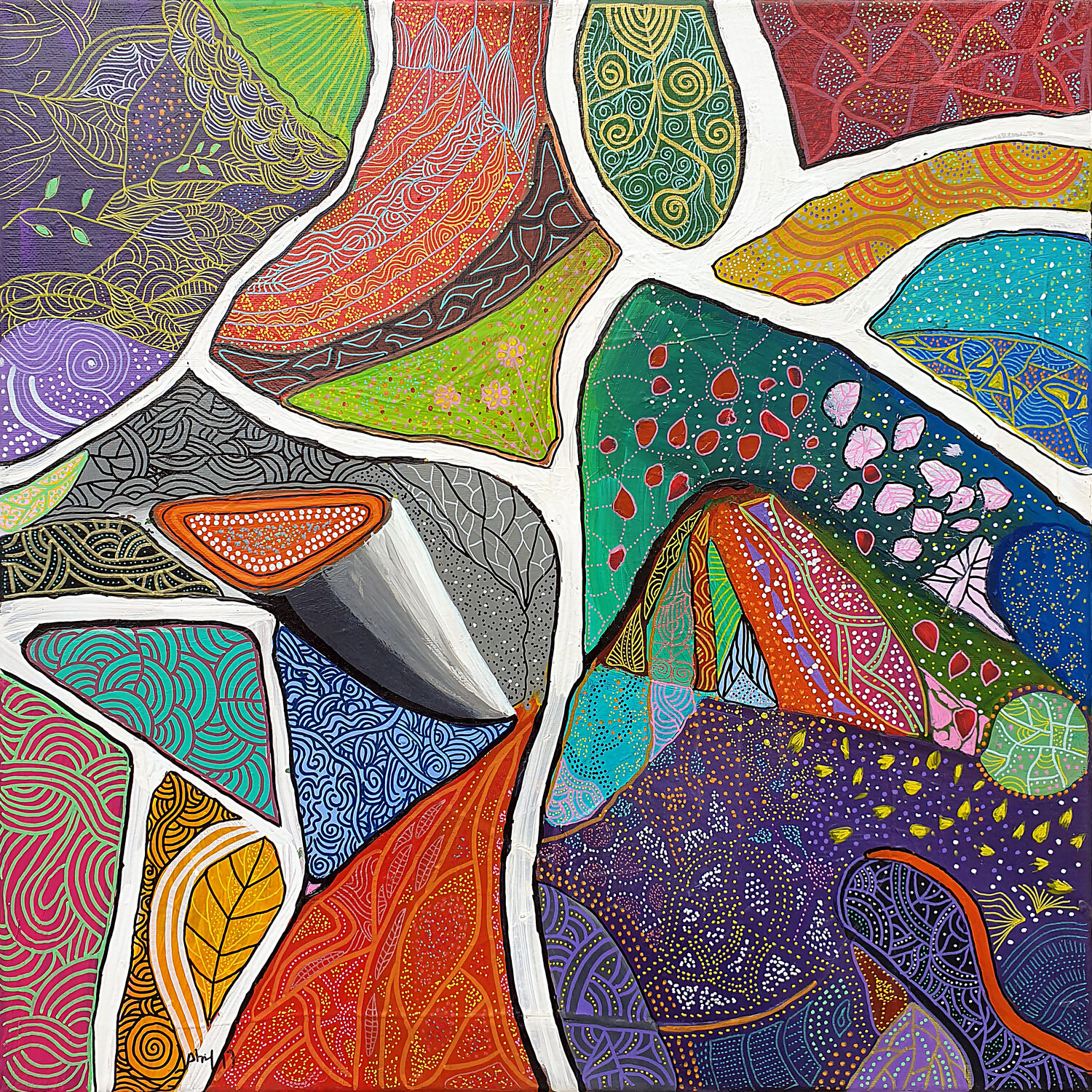 12 jardins by Philippe Abril (2017) : Painting Acrylic on Canvas - Singulart