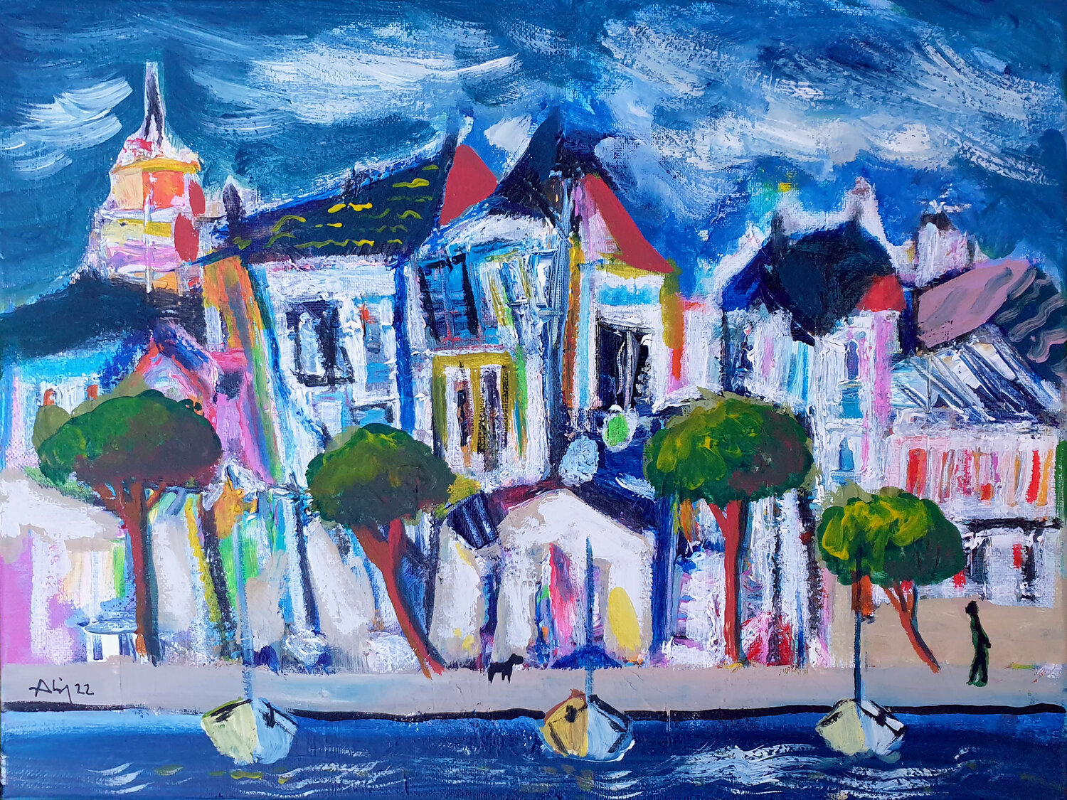 Avec le Mistral by Philippe Abril (2022) : Painting Acrylic on Canvas - Singulart