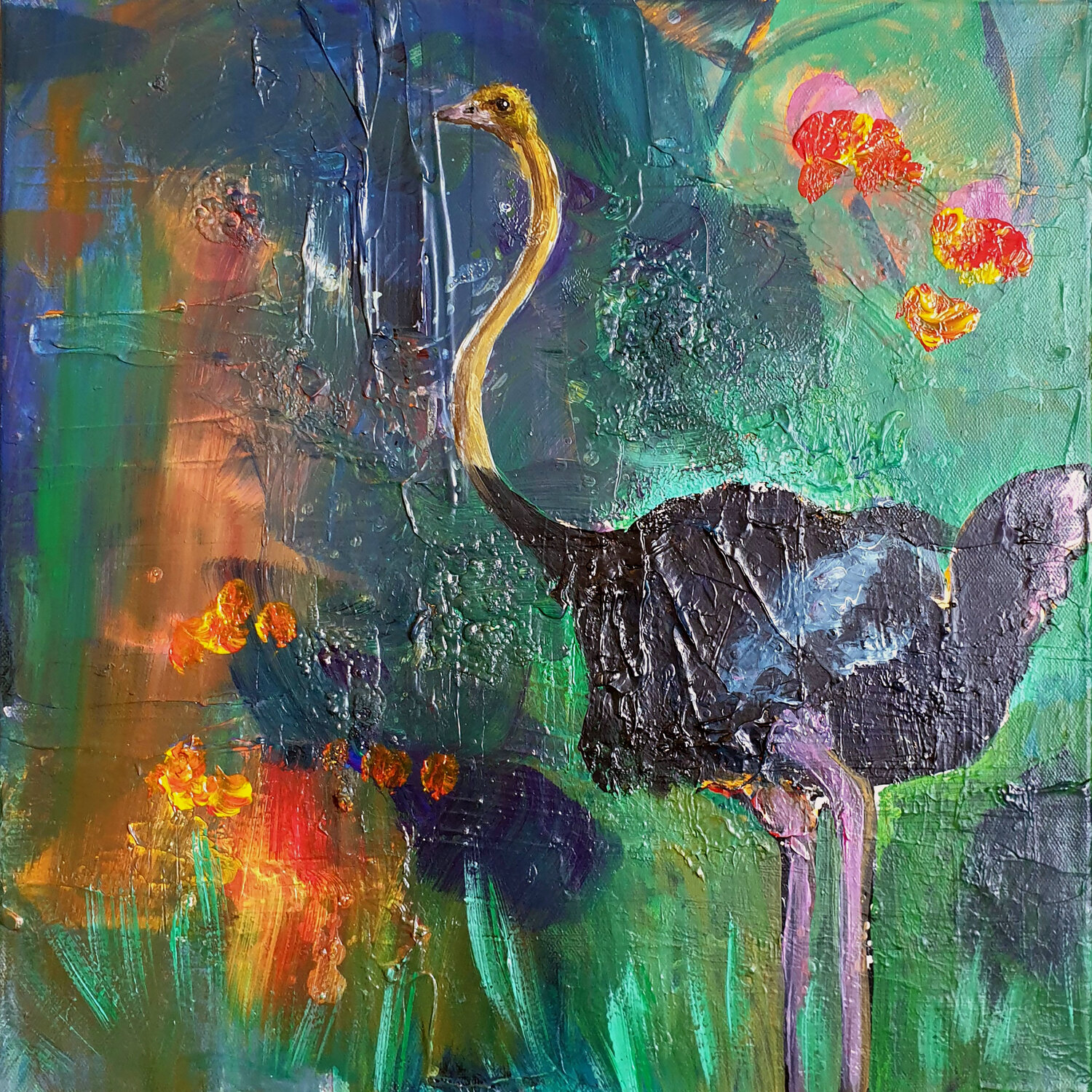 Courageuse by Philippe Abril (2023) : Painting Acrylic on Canvas - Singulart