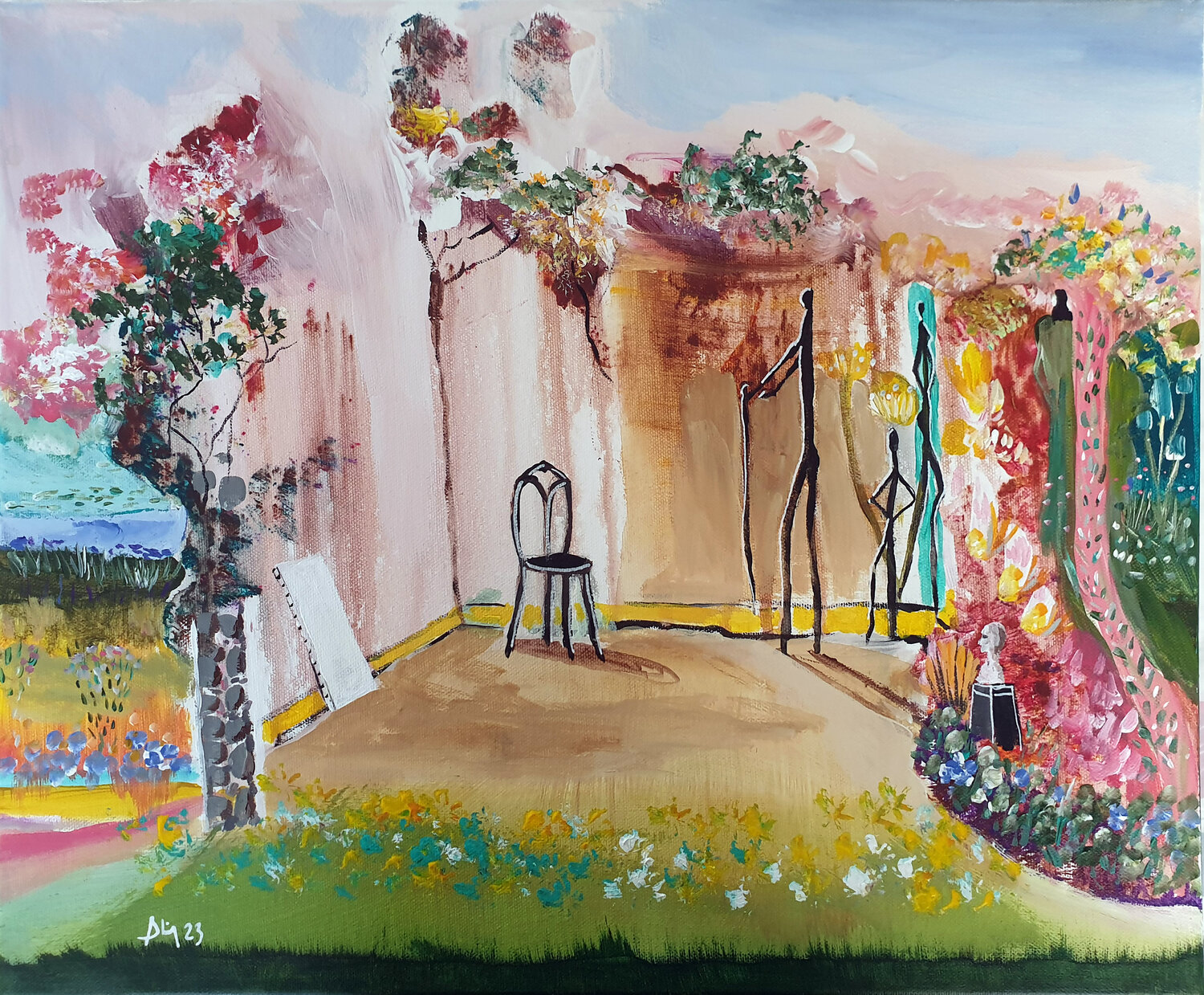 L'atelier by Philippe Abril (2023) : Painting Acrylic on Canvas - Singulart