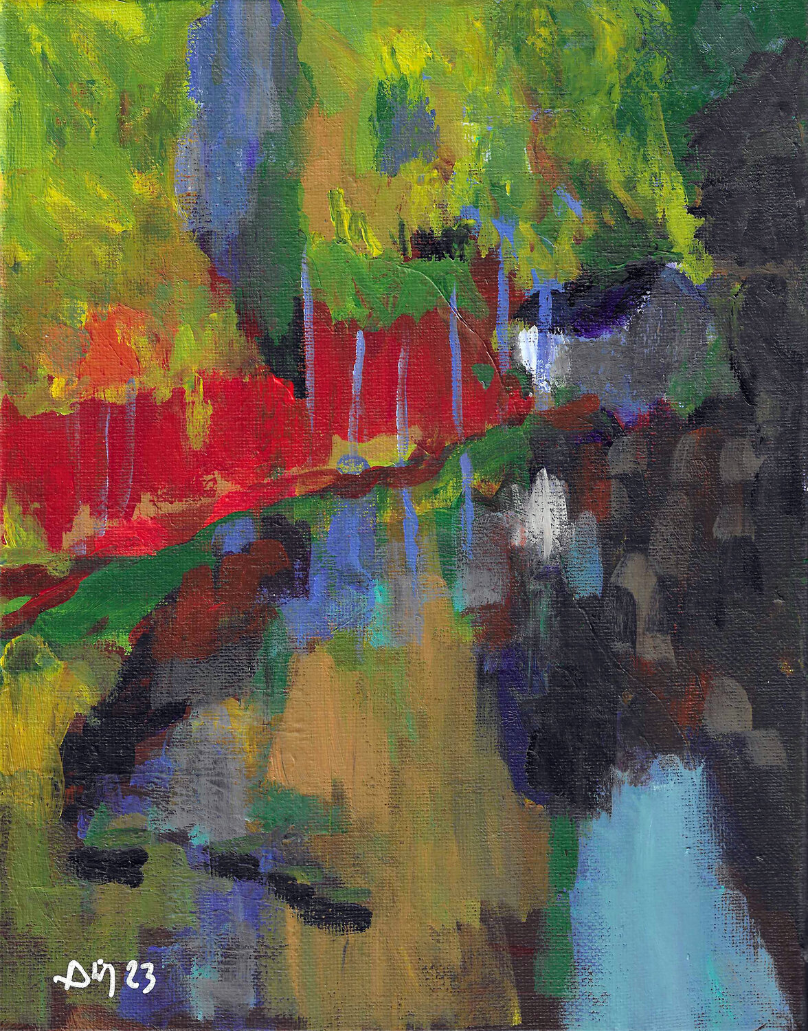 Le talisman (interprétation) d'après Paul Sérusier by Philippe Abril (2023) : Painting Acrylic ...