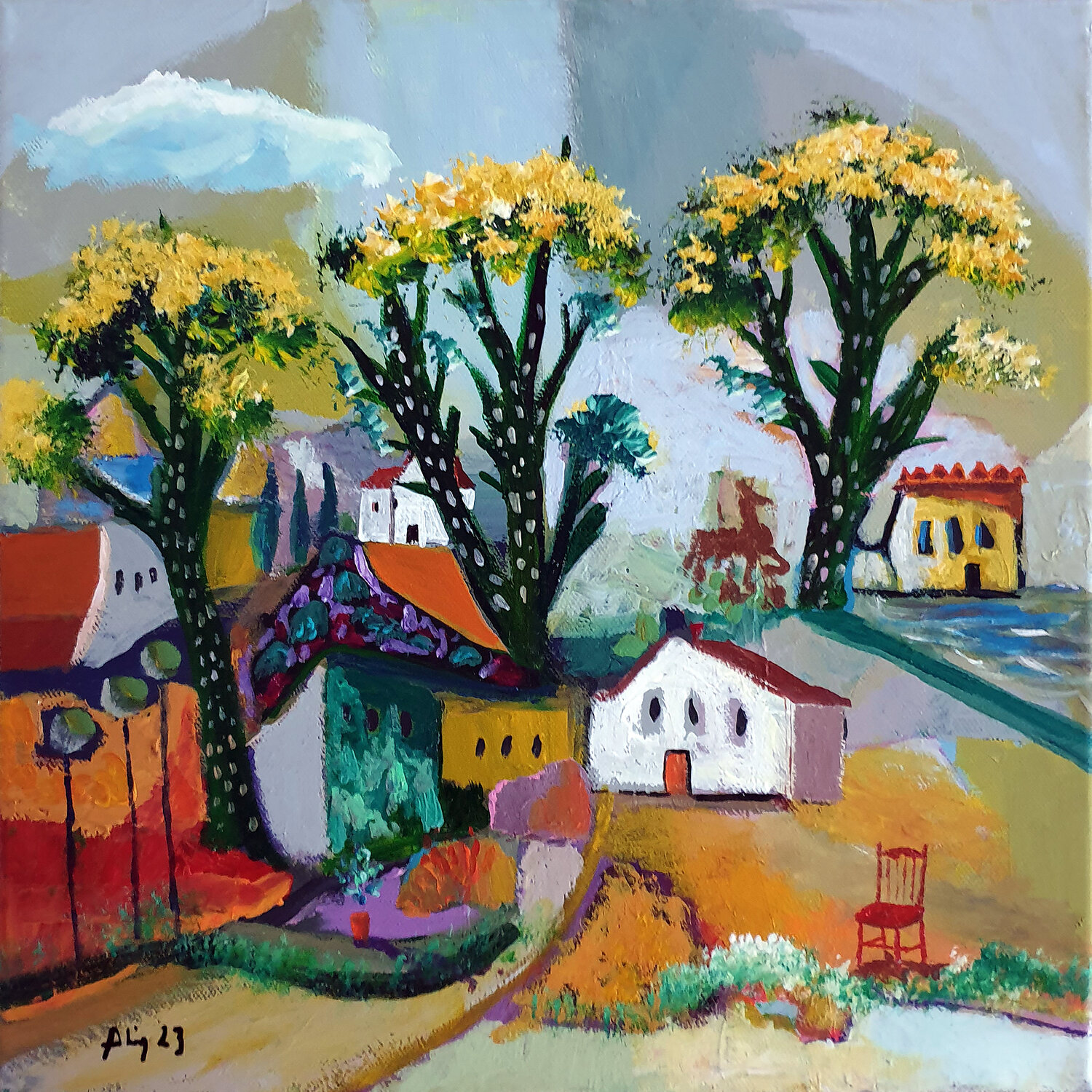 Partout dans le monde by Philippe Abril (2023) : Painting Acrylic on Canvas - Singulart