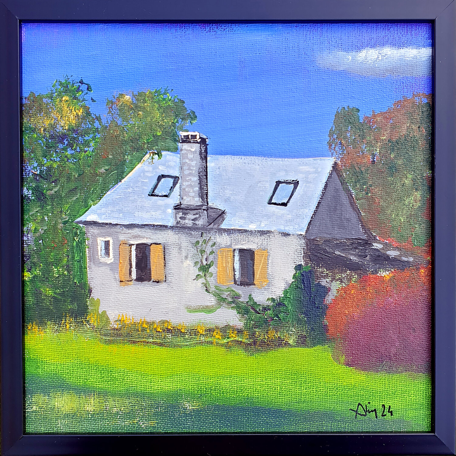 Maison numéro 5 by Philippe Abril (2024) : Painting Acrylic on Canvas - Singulart