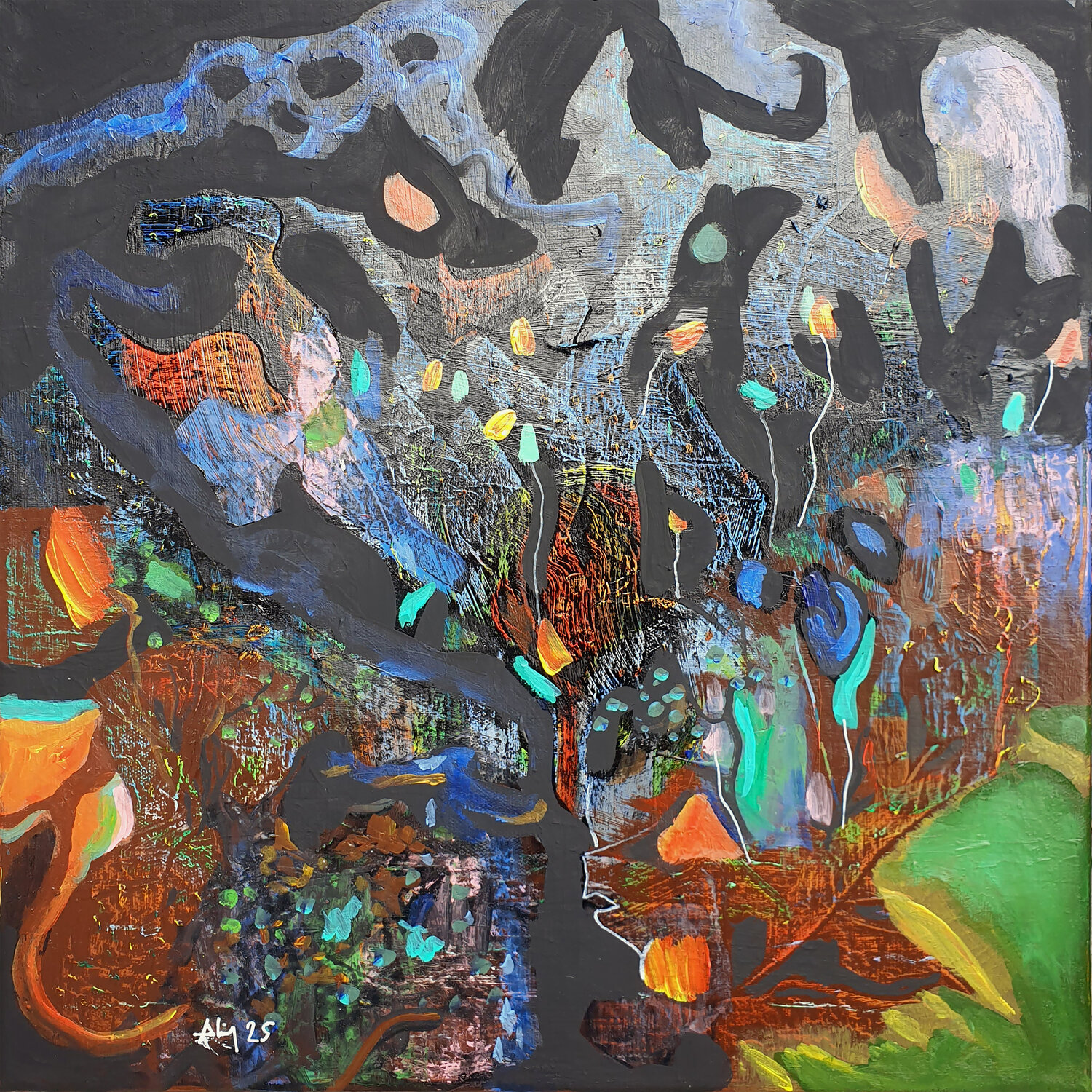 Territoire de la source by Philippe Abril (2025) : Painting Acrylic on Canvas - Singulart