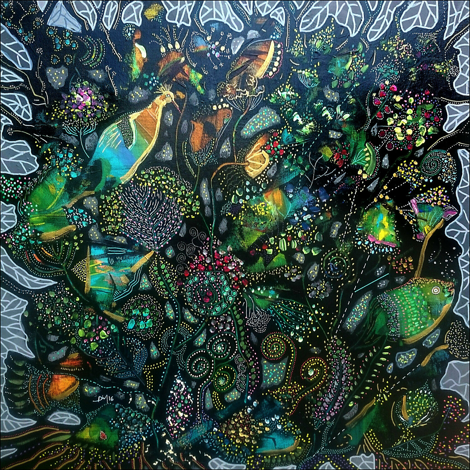 Phylogénie by Philippe Abril (2016) : Painting Acrylic on Canvas - SINGULART