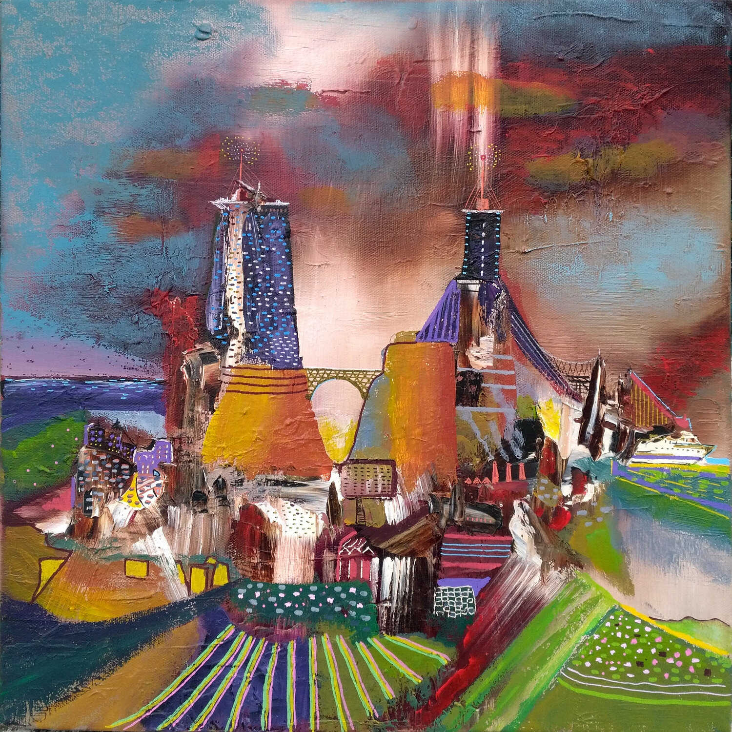 Futur incertain by Philippe Abril (2018) : Painting Acrylic, Felt on ...