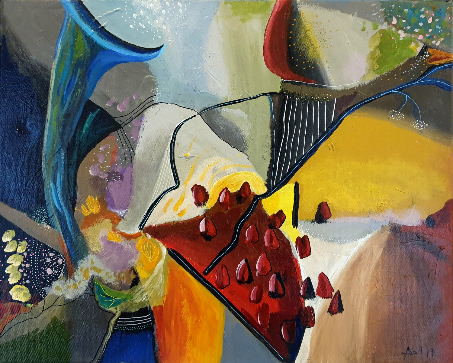 Antique amour by Philippe Abril (2017) : Painting Acrylic on Canvas ...