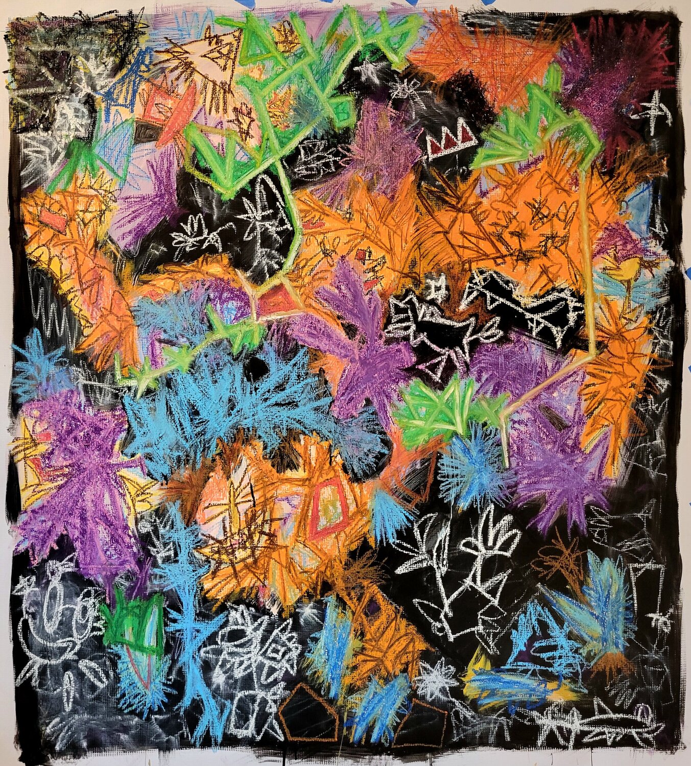 Quantum entanglement of a Supernova by Ruben Nieto (2025) : Painting Acrylic, Oil on Canvas ...