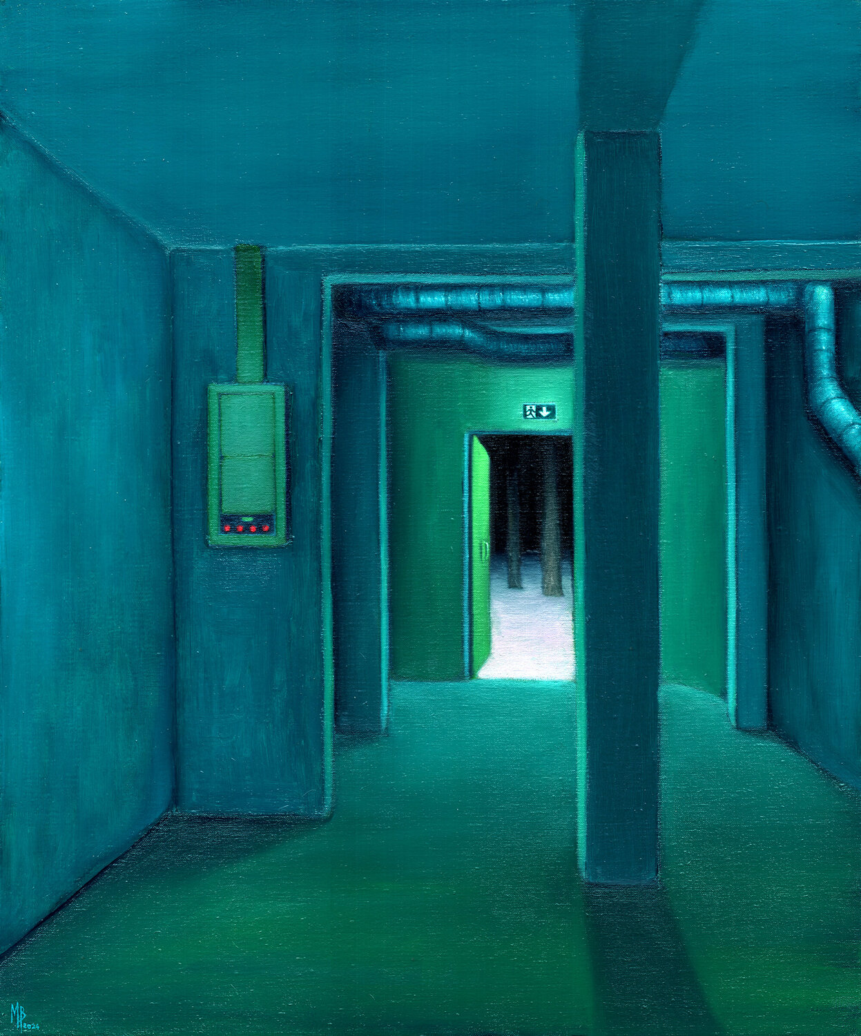 Sortie de secours by Michaël Brack (2024) : Painting Oil on Linen ...