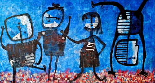 EL PAYASO by Arturo Morin (2022) : Painting Acrylic on Canvas - Singulart