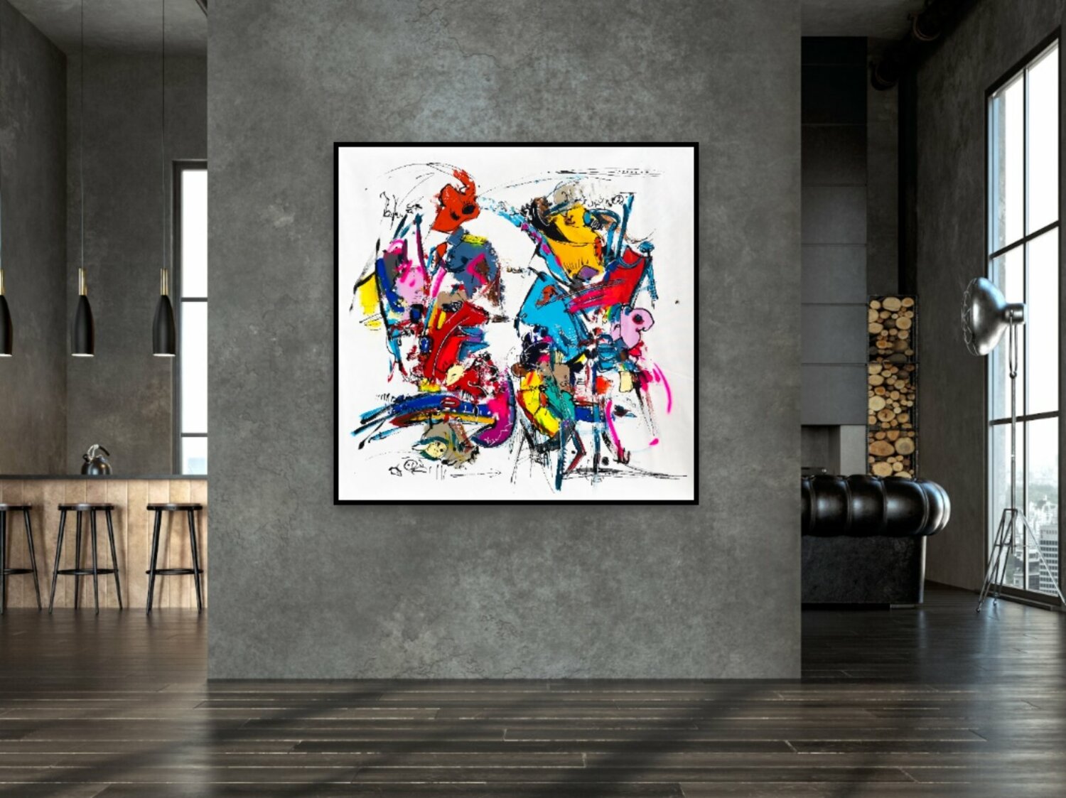 Don Quijote by Luc Villard (2021) : Painting Acrylic, Spray Paint on ...