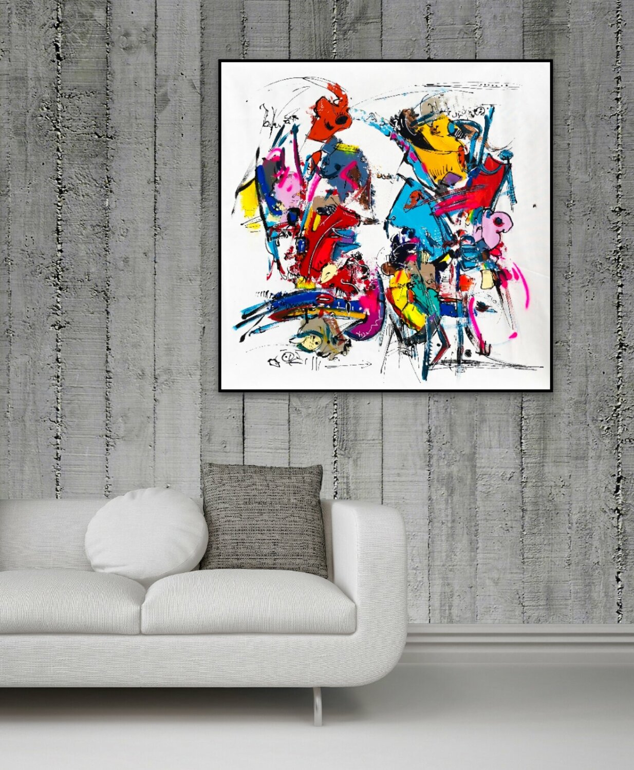 Don Quijote by Luc Villard (2021) : Painting Acrylic, Spray Paint on ...