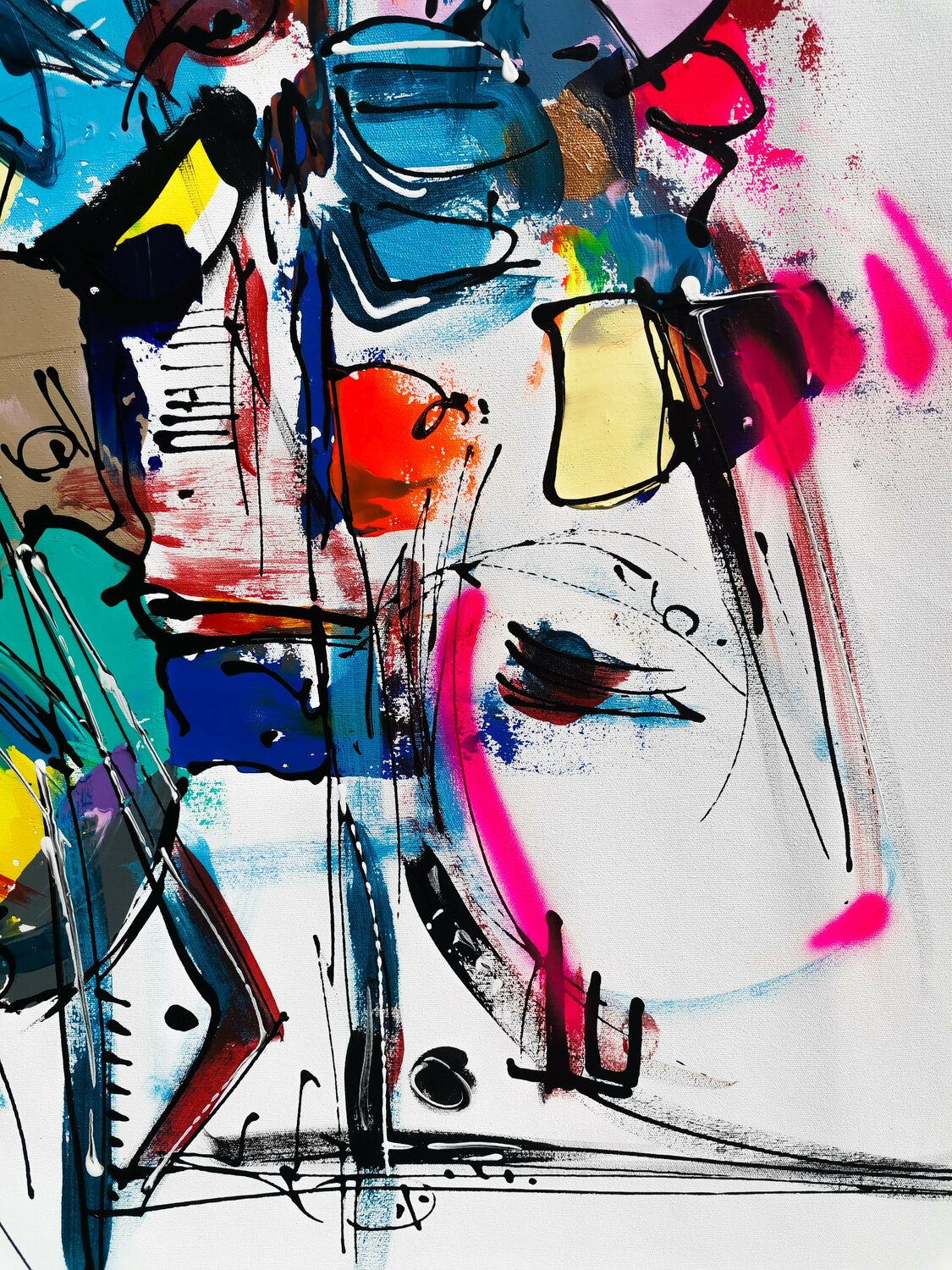 Don Quijote by Luc Villard (2021) : Painting Acrylic, Spray Paint on ...