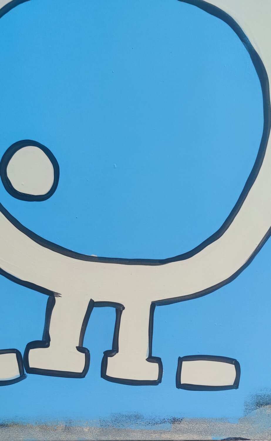 Egg on foot by Luc Villard (2025) : Painting Acrylic on Canvas - Singulart