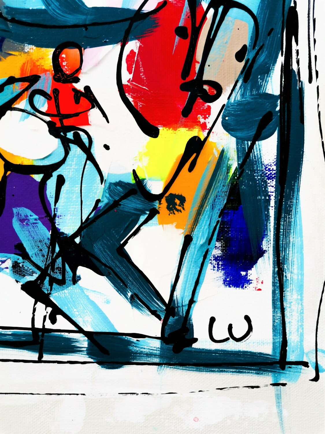 Delta Velorum von Luc Villard (2020): Malerei Acryl auf Leinwand ...