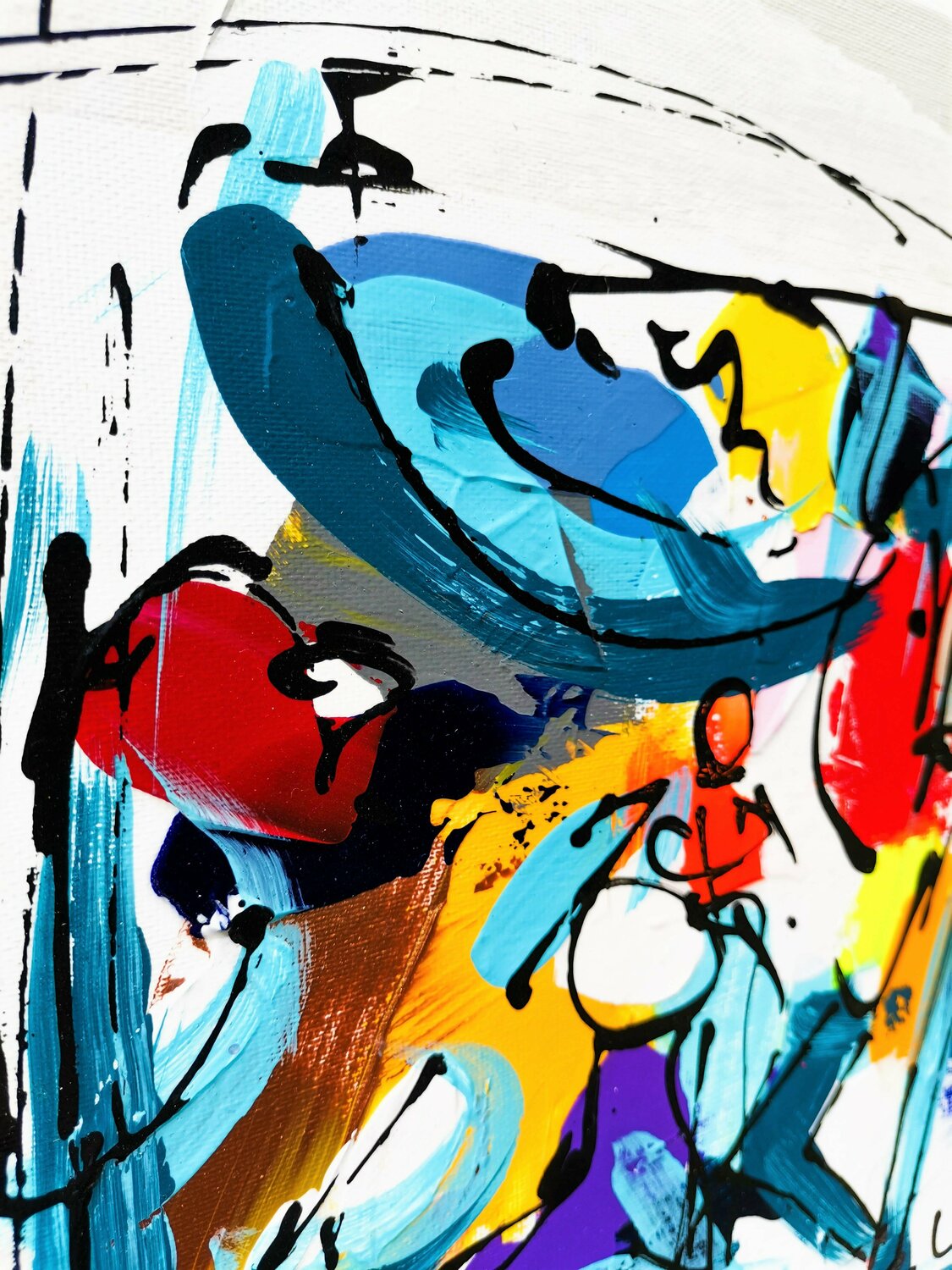 Delta Velorum von Luc Villard (2020): Malerei Acryl auf Leinwand ...