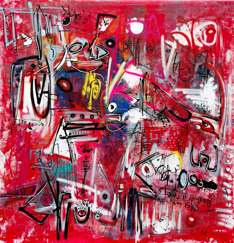 Don Quijote by Luc Villard (2021) : Painting Acrylic, Spray Paint on ...