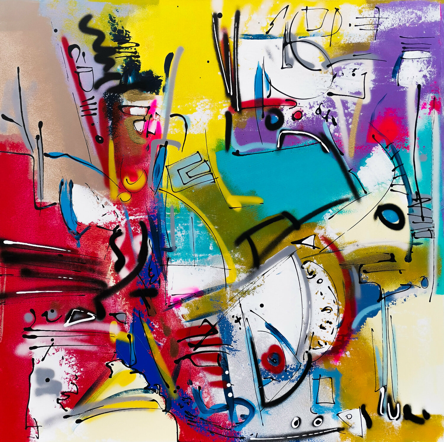 Entre Temps by Luc Villard (2021) : Painting Acrylic on Canvas - Singulart