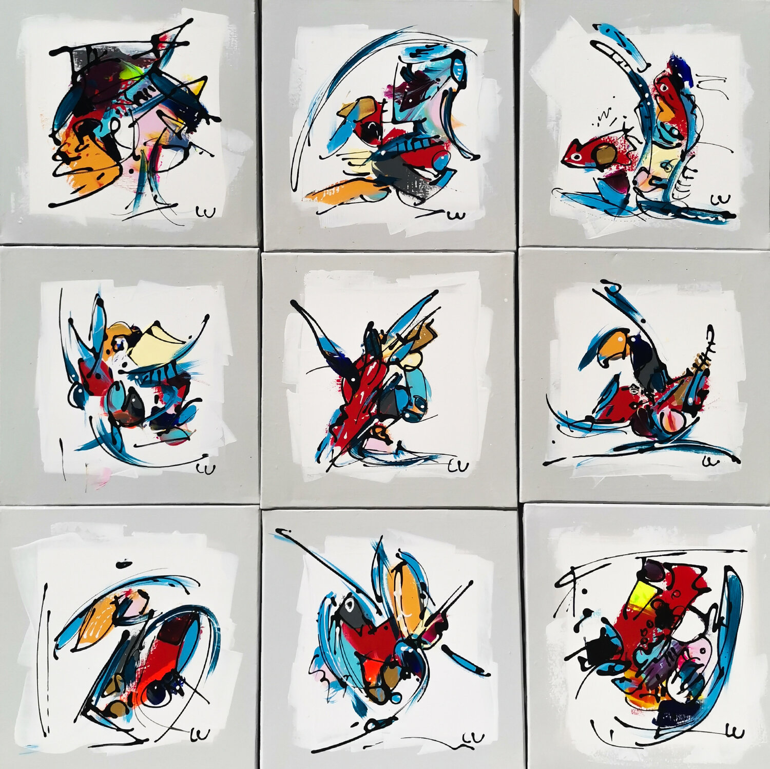 Composition I by Luc Villard (2023) : Painting Acrylic on Canvas ...