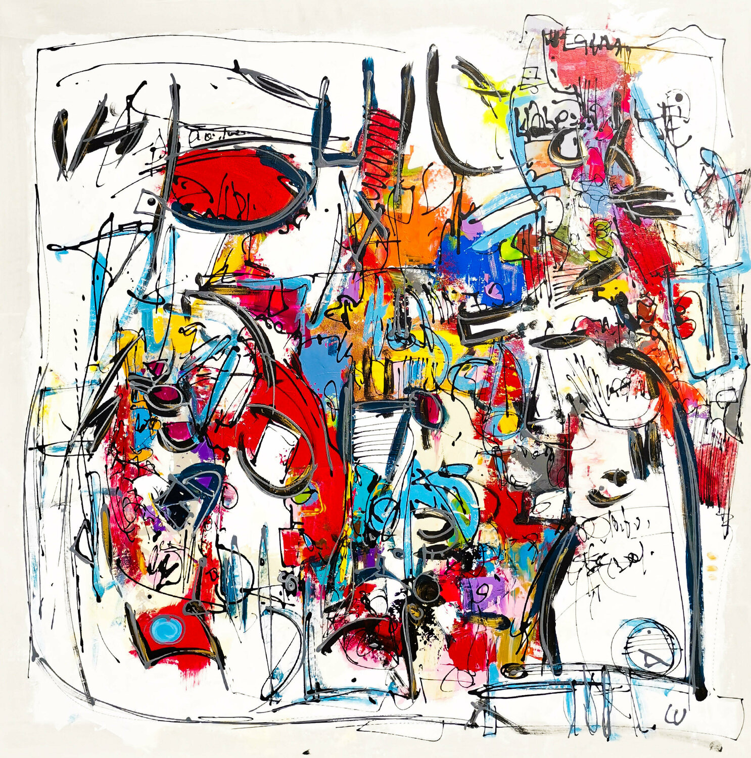 Celebration by Luc Villard (2020) : Painting Acrylic on Canvas - Singulart