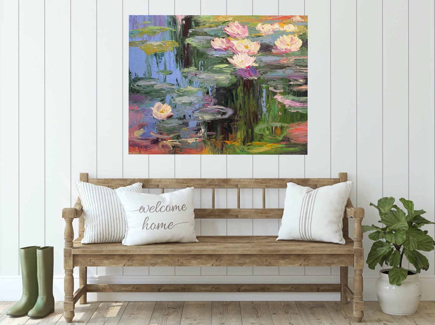 Water Lilies For Alice by Kristen Olson Stone (2021) : Painting Oil on ...