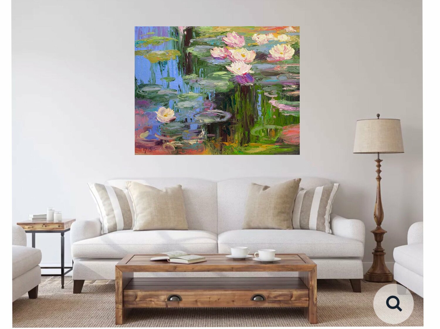 Water Lilies For Alice by Kristen Olson Stone (2021) : Painting Oil on ...