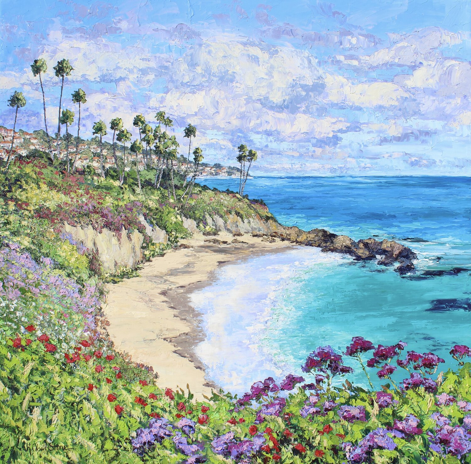 Laguna Spring de Kristen Olson Stone (2024): Pintura Óleo en Lienzo ...