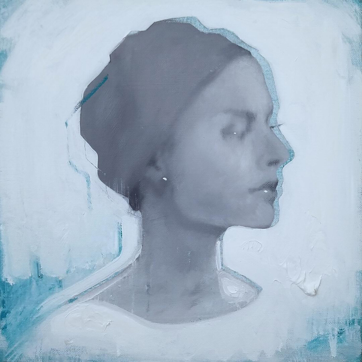 Head Study 2 by Holly Mathews (2021) : Painting Acrylic, Oil on Canvas ...