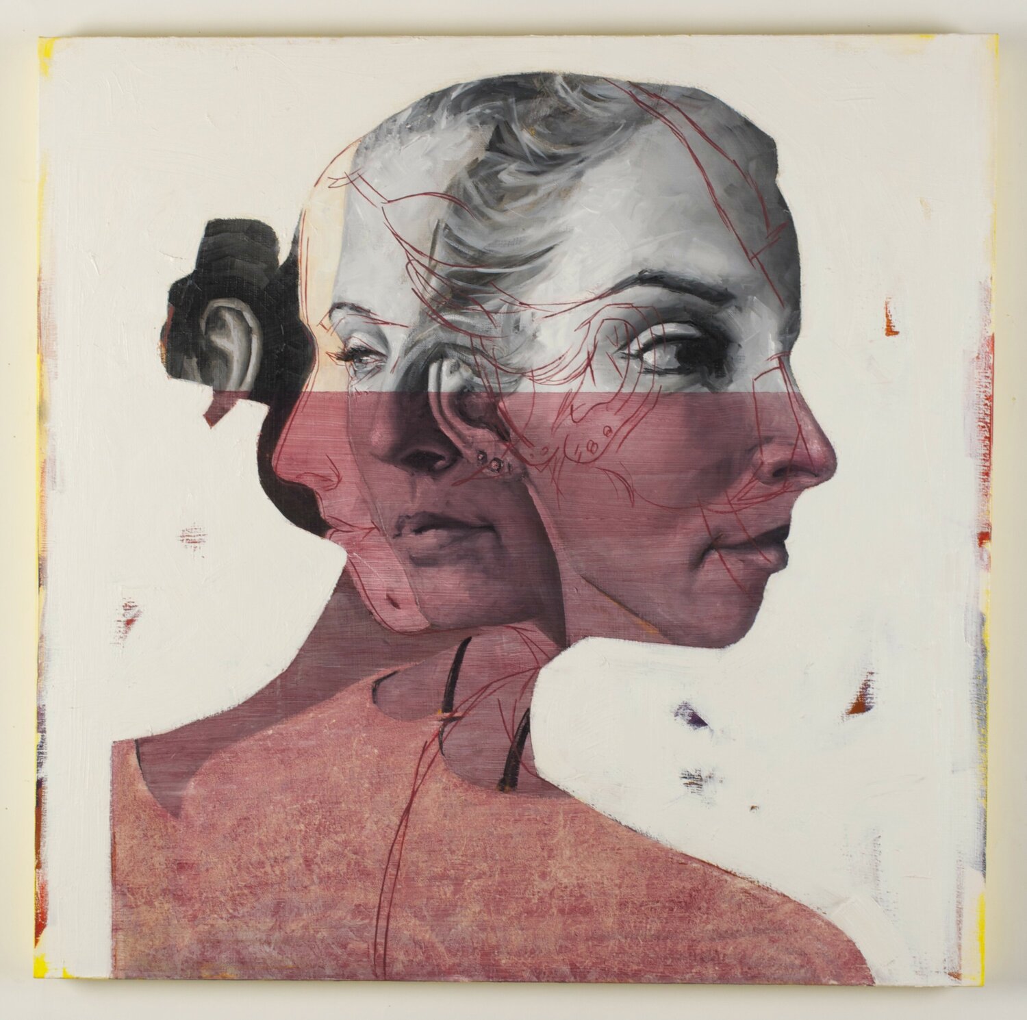 Alison by Holly Mathews (2017) : Painting Oil, Oil Pastel on Canvas ...