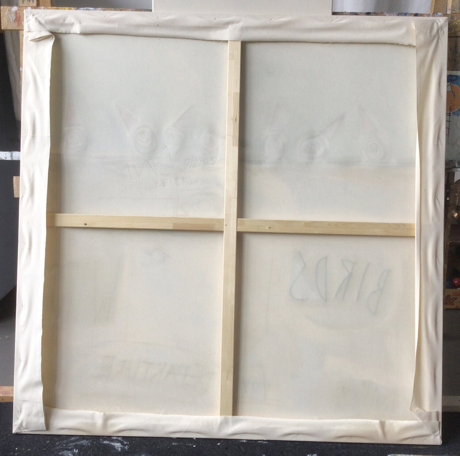 BIRDS ON A WIRE WATING FOR DEPARTURE de Hari Beierl (2025) : Peinture ...