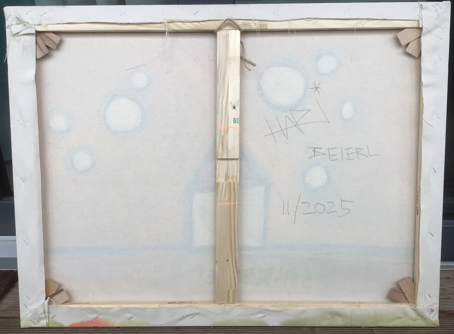 SUNBUBBLES ON MY WAY by Hari Beierl (2025) : Painting Oil, Pencil on ...