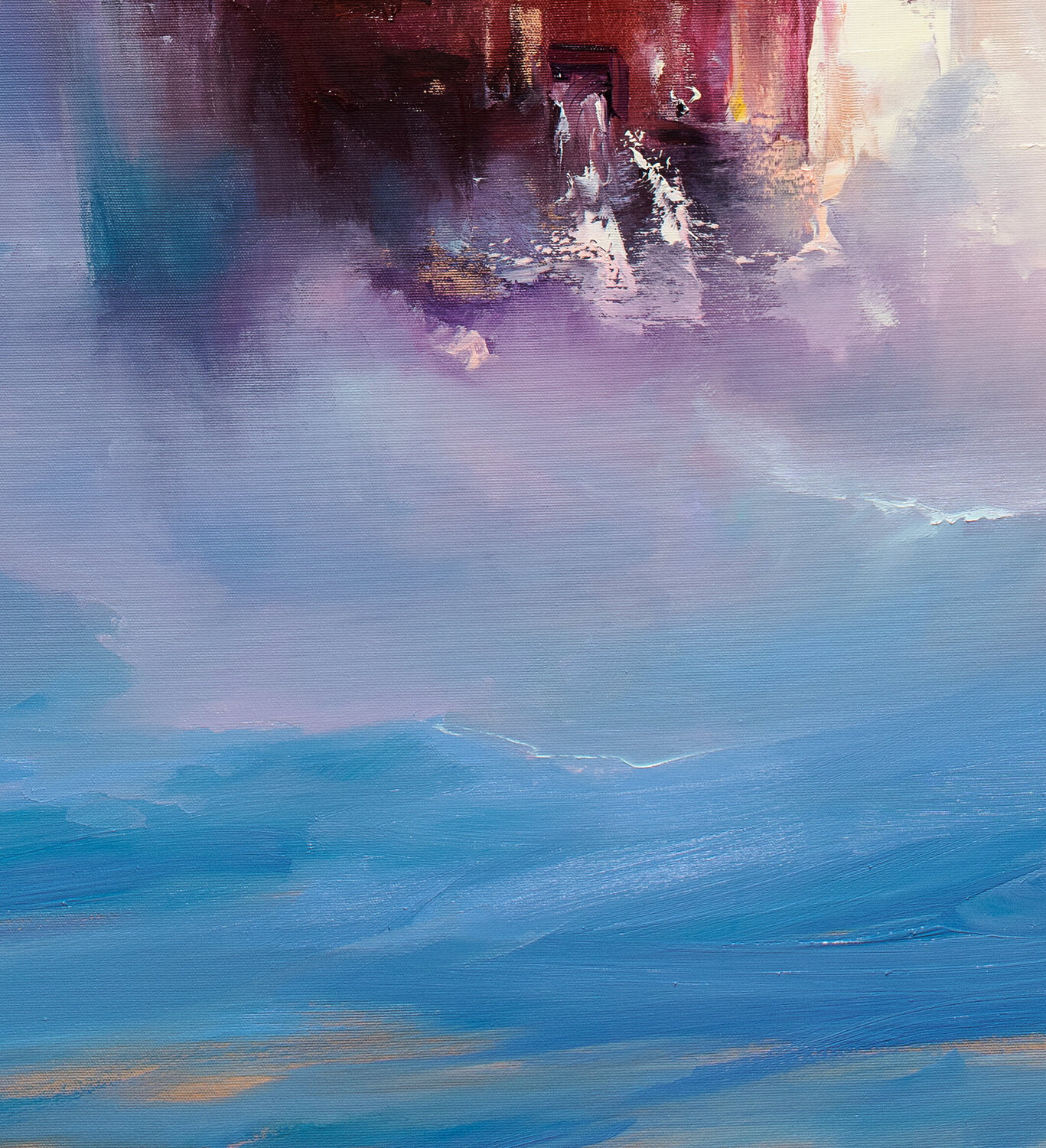 Through the Sunny Haze by Bozhena Fuchs (2023) : Painting Oil on Canvas ...