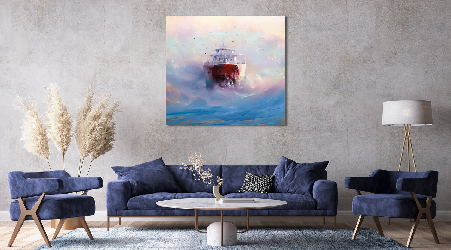 Through the Sunny Haze by Bozhena Fuchs (2023) : Painting Oil on Canvas ...