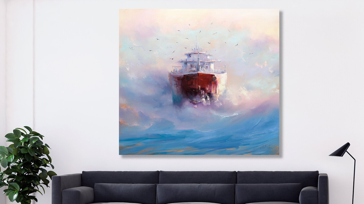 Through the Sunny Haze by Bozhena Fuchs (2023) : Painting Oil on Canvas ...