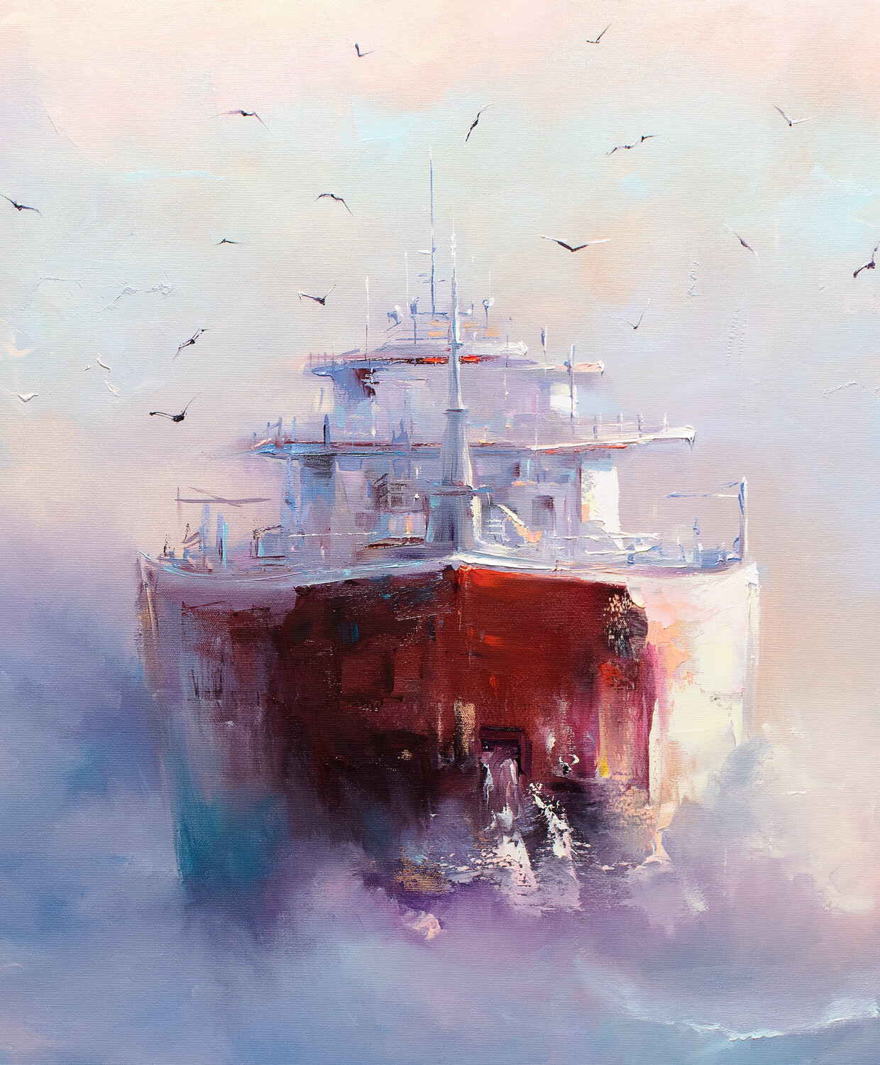 Through the Sunny Haze by Bozhena Fuchs (2023) : Painting Oil on Canvas ...