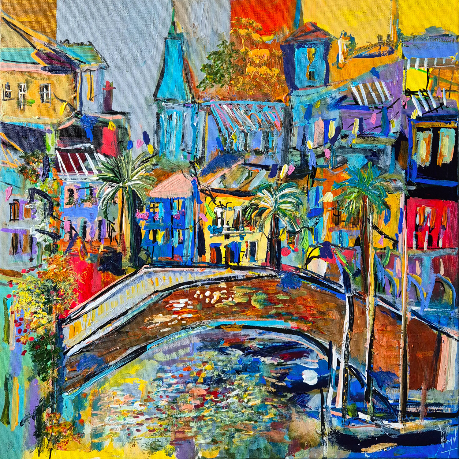 Une image du temps von Muriel Cayet (2024): Malerei Acryl auf Leinwand ...