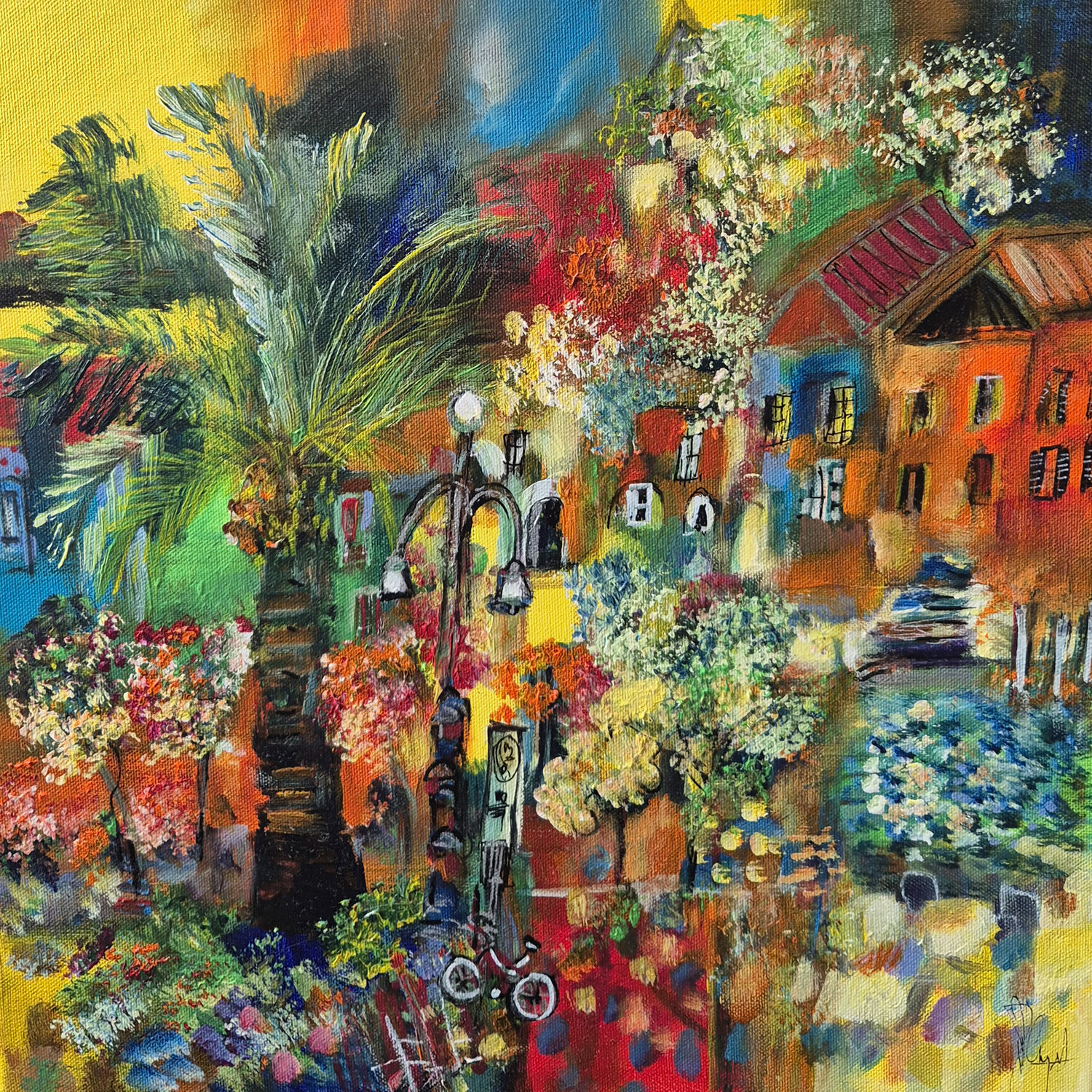 Rome en temps serein di Muriel Cayet (2025): Pittura a Acrilico su Tela ...