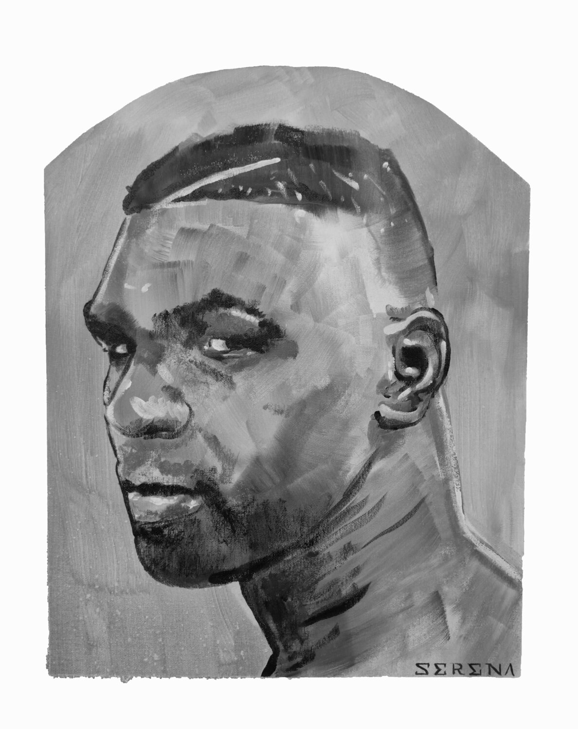 Mike Tyson by Serena Singh (2023) : Painting Acrylic on Canvas - SINGULART