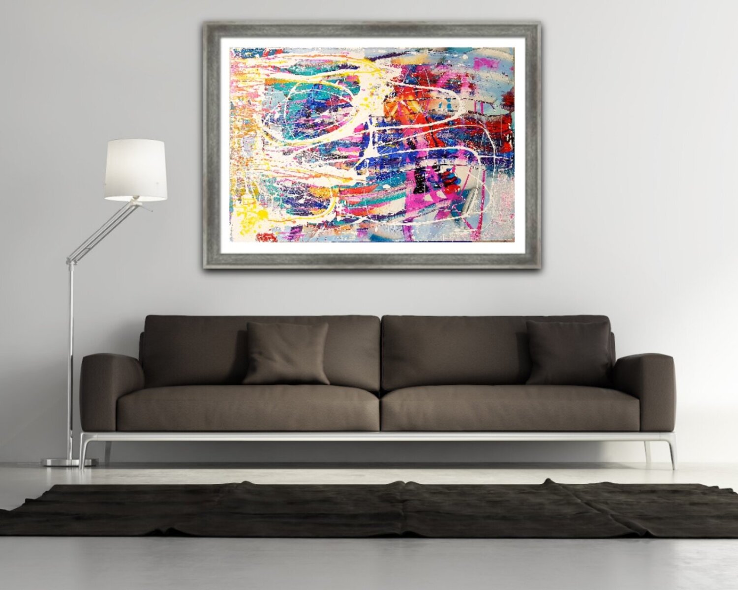 FLOATING TIME MACHINE by Kilian Basia (2021) : Painting Acrylic, Enamel ...