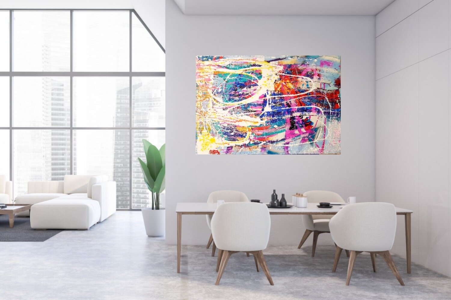 FLOATING TIME MACHINE by Kilian Basia (2021) : Painting Acrylic, Enamel ...