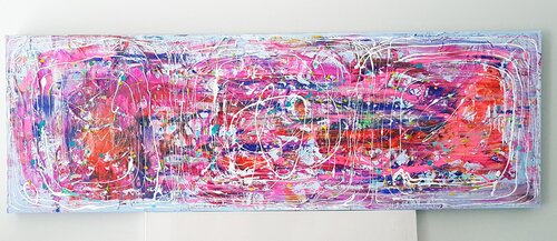 FLOATING TIME MACHINE by Kilian Basia (2021) : Painting Acrylic, Enamel ...