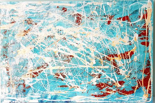 FLOATING TIME MACHINE by Kilian Basia (2021) : Painting Acrylic, Enamel ...