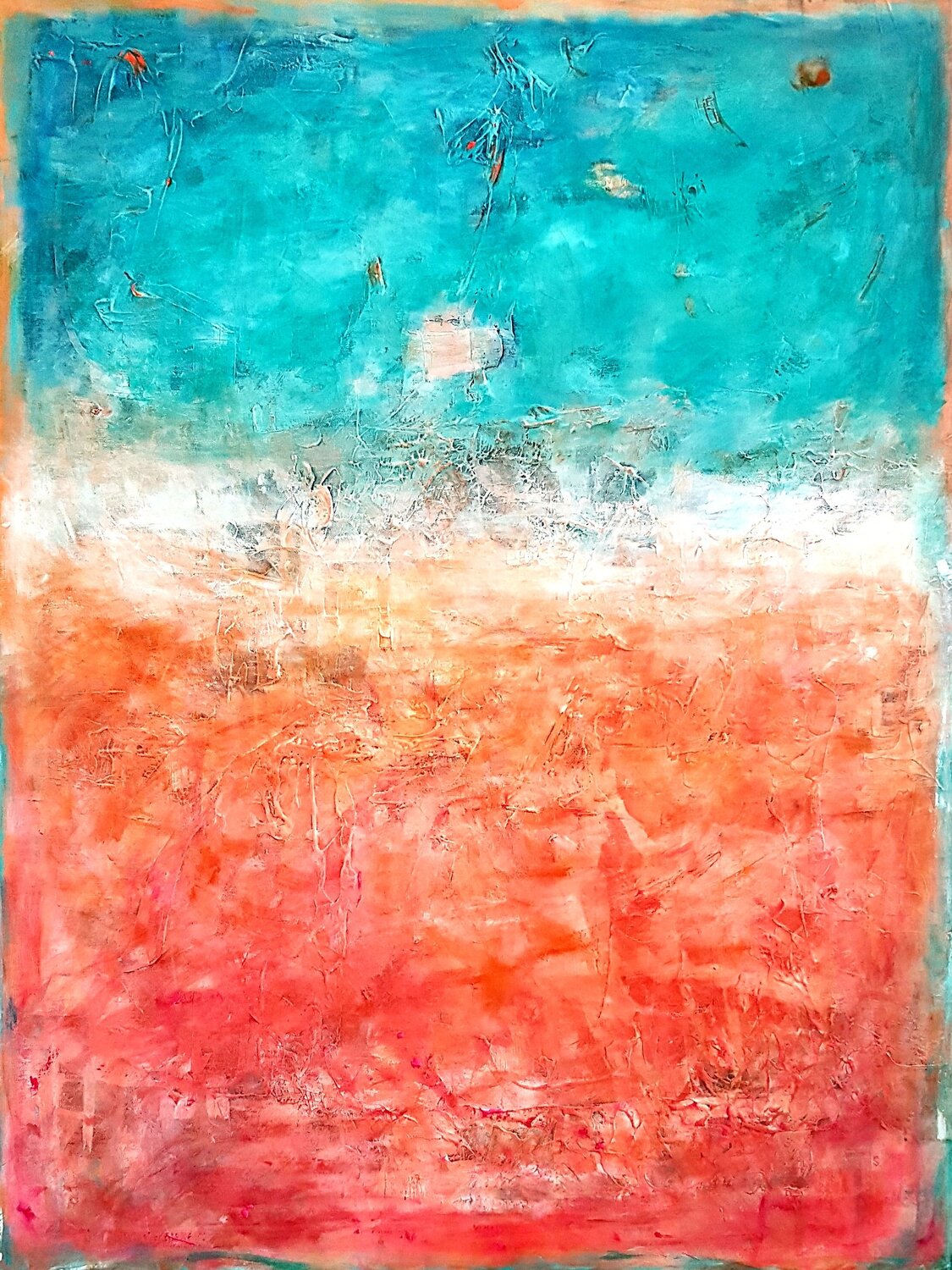 RELEASED ORANGE by Kilian Basia (2022) : Painting Acrylic, Enamel on ...